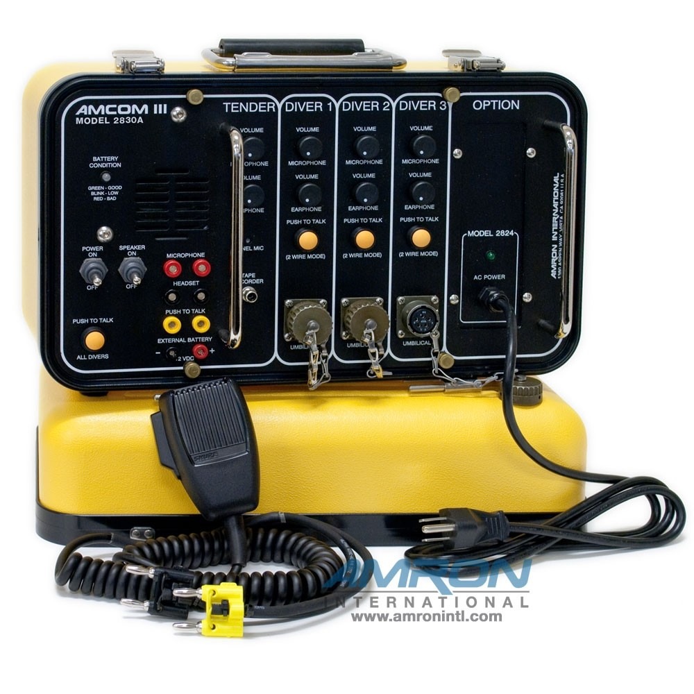 AMCOM III 2830A-05 Three-Diver Portable Communicator with MS ...