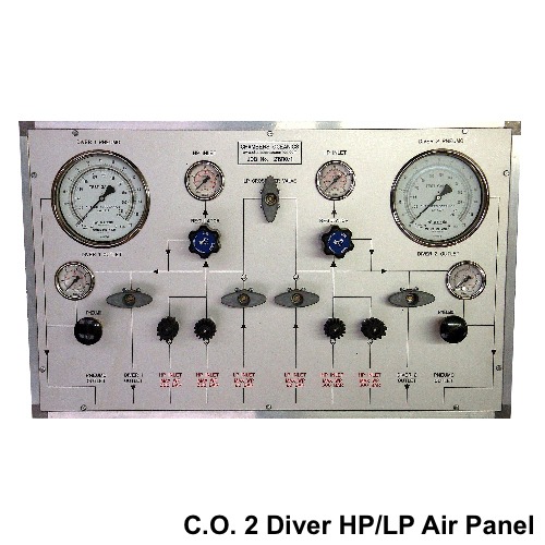 Chambers Oceanics 2 Diver HP/LP Air Panel - Chambers Oceanics